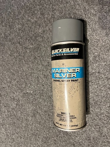 Quicksilver Mariner OUTBOARD Motor Engine Silver Cowl Paint 97 & up 92 ...