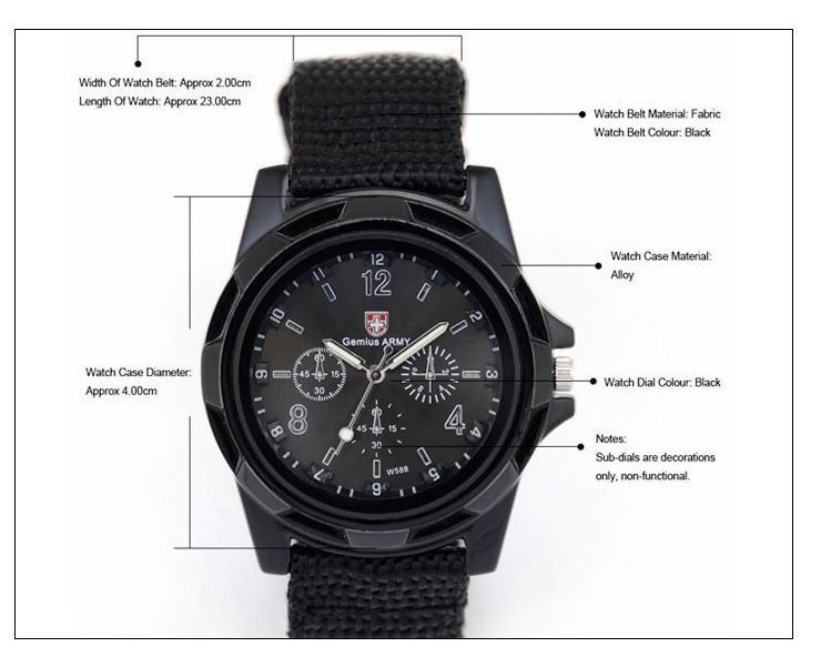MEN Boy Children Kids Sport SWISS Flag SMART Watch Army Adult Time ...