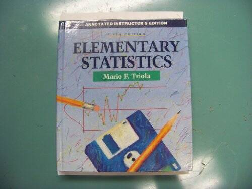 Elementary Statistics - Hardcover By Triola, Mario F. - GOOD ...