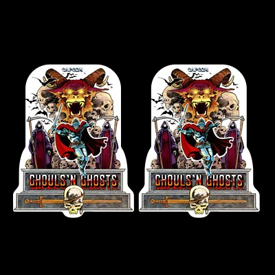 2 Ghouls'n Ghosts Arcade Cabinet Sideart Graphics Decals Stickers | eBay