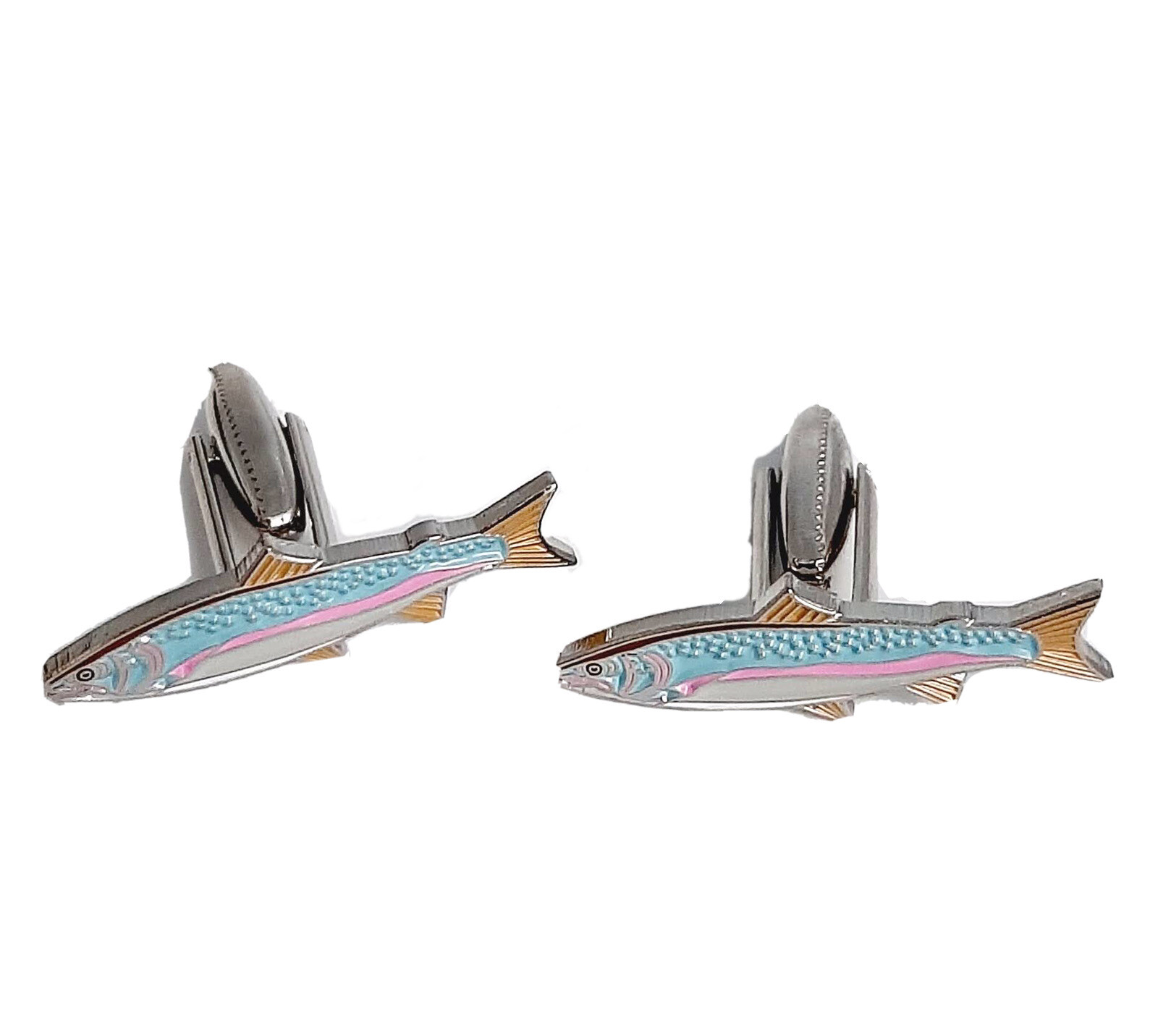 Trout Fish Fishing Cufflinks, Novelty Cuff links in Gift Box 50-116 ...