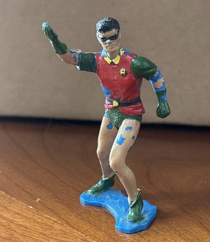 Batman & Robin vintage 3" action figure Play Set Pieces Cake Toppers | eBay