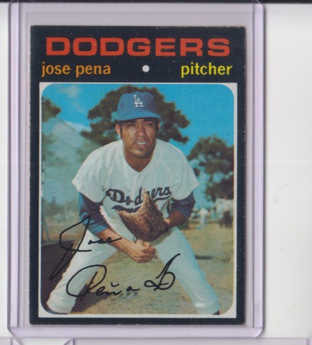1971 Topps #693 Jose Pena SP DODGERS CENTERED EXMT+ | eBay