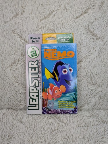 LeapFrog Leapster Finding Nemo Educational Book Game Pre-K K Cartridge ...