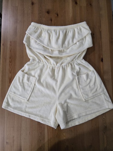 Vintage Terry Cloth Romper Jumper Swim Cover Up Gloria's Fashions | eBay