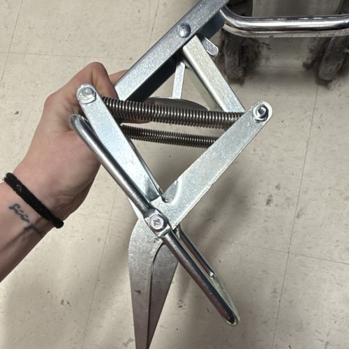 Metal Spring-Loaded Scissor Mole Trap, Large Silver, Kill Control, 1 ...