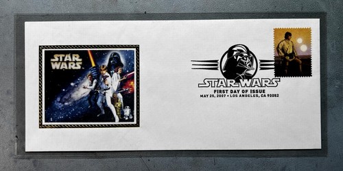STAR WARS / USPS 1st DAY ISSUE LUKE SKYWALKER STAMPED ENVELOPE (5-25 ...
