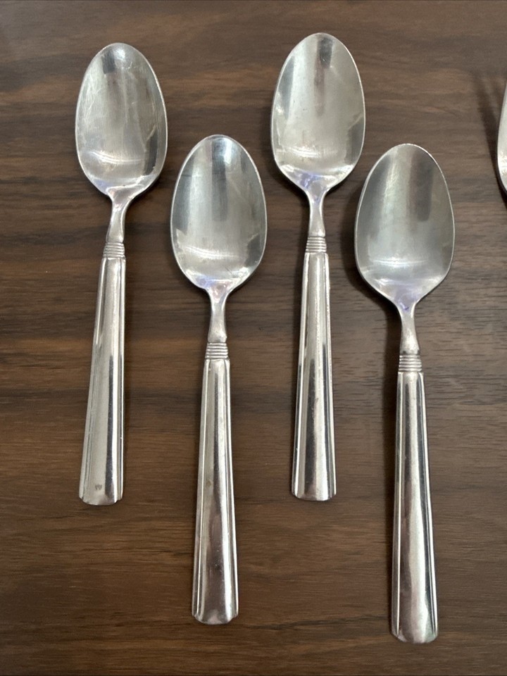 9 Pfaltzgraff KENILWORTH Stainless 4 Teaspoons 4 Soup Spoons 1 Fork ...
