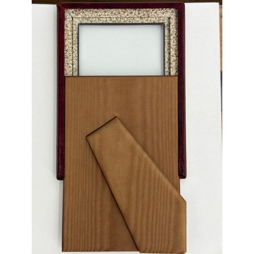 Vtg A Grispigni Roma Italian Leather Picture Frame Burgundy Gold Gilt ...