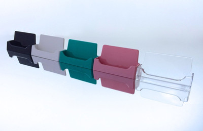 Business Card Holder Display Stands Plastic Counter Top Horizontal Desk ...