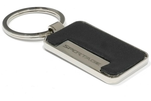 OEM NEW Black Leather Key Chain w/ Logo for Kia Sportage Forte Rio ...