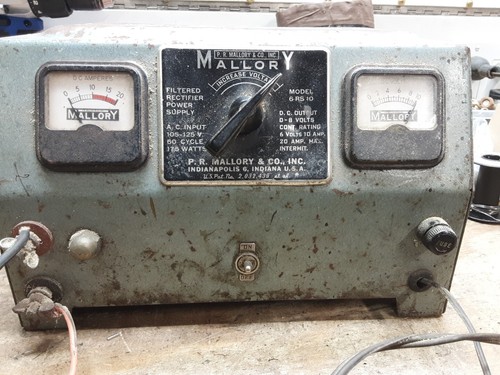 Mallory Battery Charger Rectifier power supply working condition 6 VOLT ...