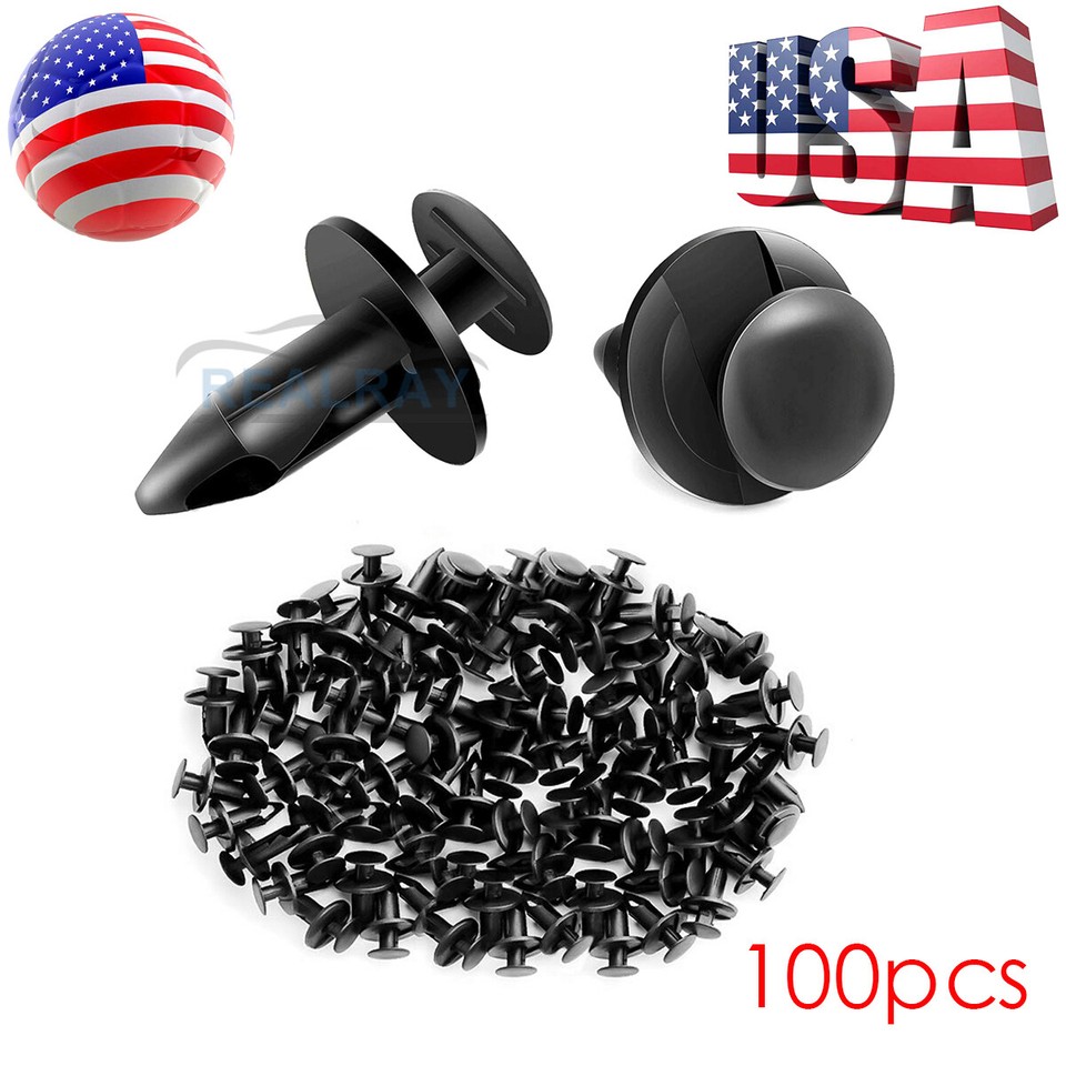 100pcs Fender Bumper Rivets Clips For GM 21030249 Ford N807389S ...