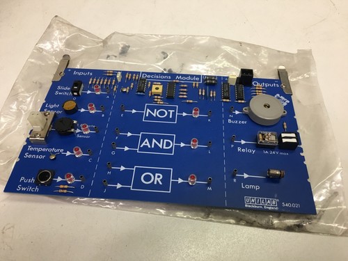 Unilab Decisions Module MK. II 540.021 University of Salford UNL 538C ...