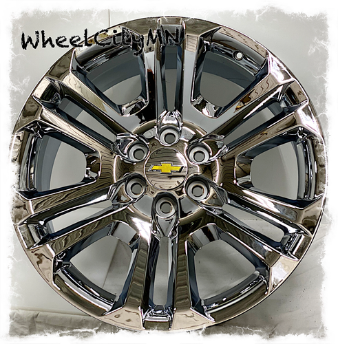 22 inch chrome 2020 Chevy Tahoe Suburban CK158 OE replica 4741 wheels ...