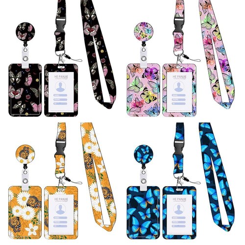 Retractable Card Holder Bank Credit Card ID Business Case Name Badge ...