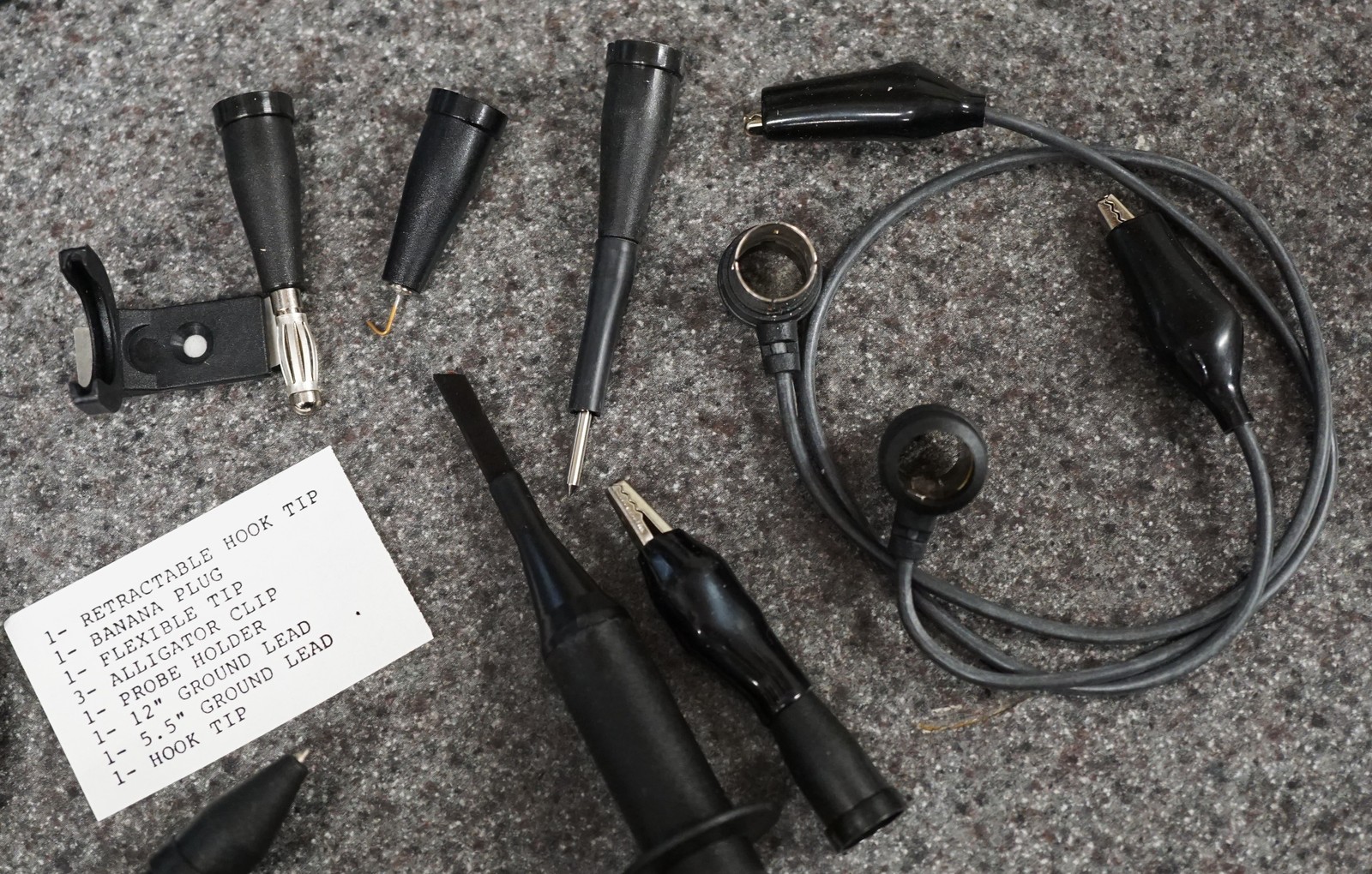 MILITARY SURPLUS 35 MHZ 10X OSCILLOSCOPE PROBE KIT HOOK BANANA FLEX ...