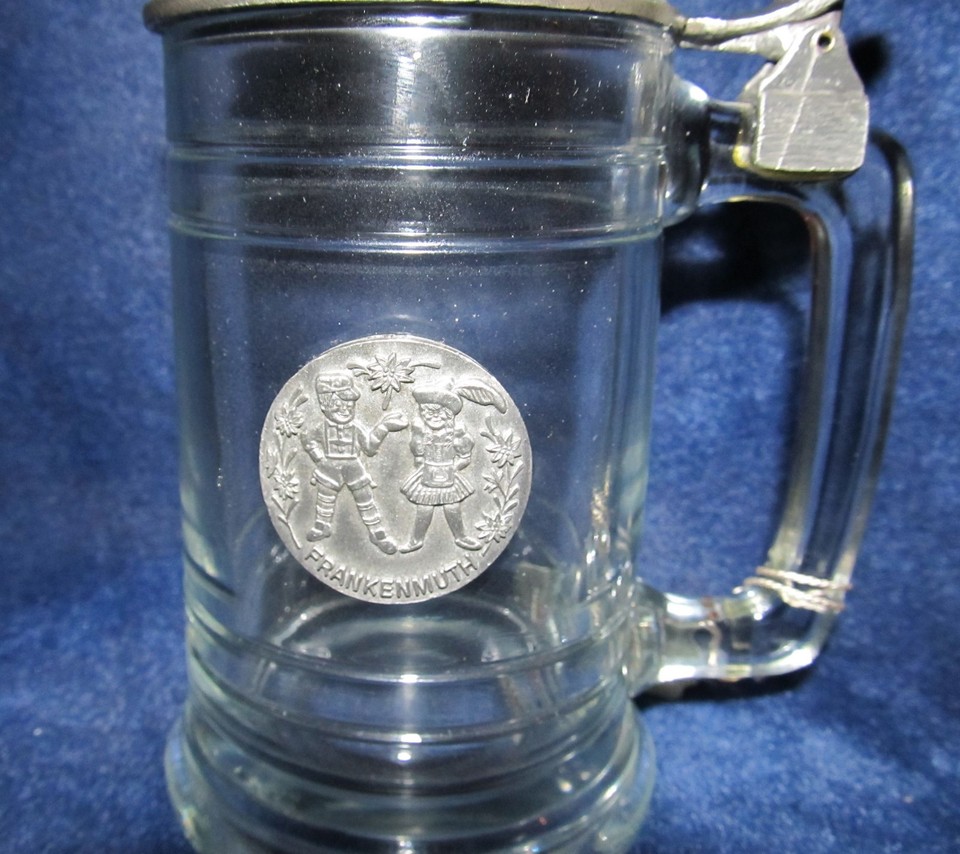 Crystal Stein with Pewter Lid Oktoberfest Boy and Girl Finial ...