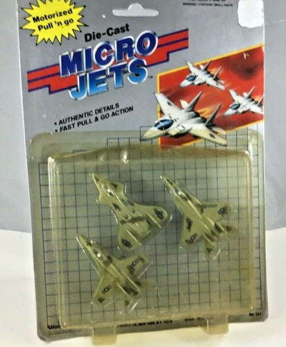 USAF Motorized Pull & Go Planes Micro Jets No. 297 Woolworth New ...