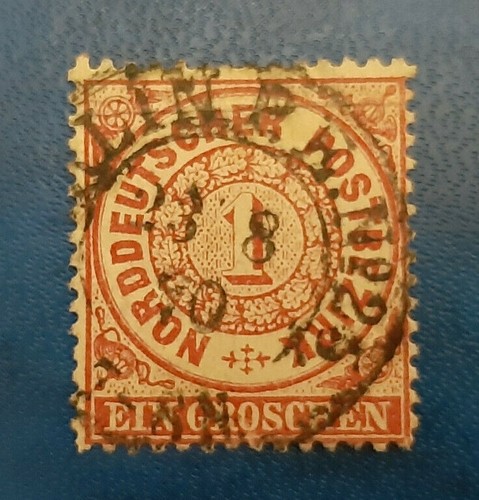 Stamp North German Norddeutscher Postbezirk 1 Groschen 1868 NDP Mi.Nr ...