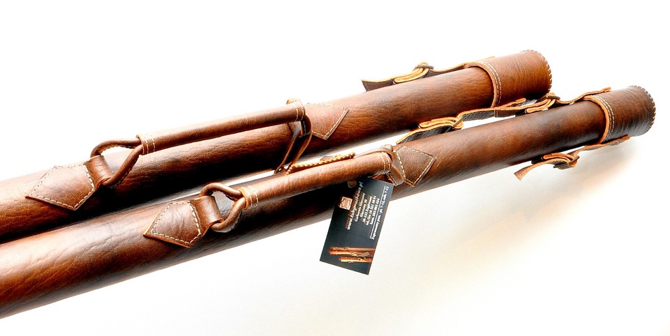 Handmade Leather Fly Rod Case ,Leather tube for Fishing Rod Gift Fly ...