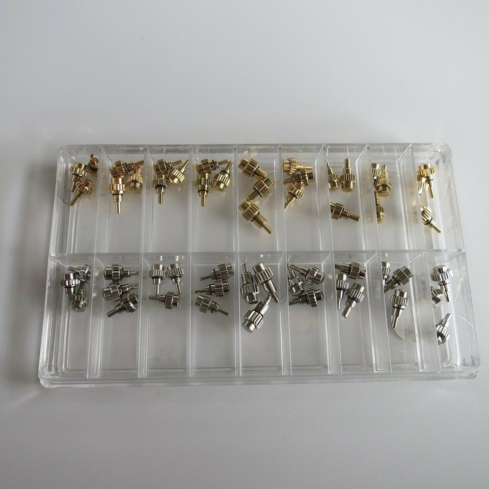 Steel Flat Head Chronograph Drive In Watch Pusher Button Crown ...