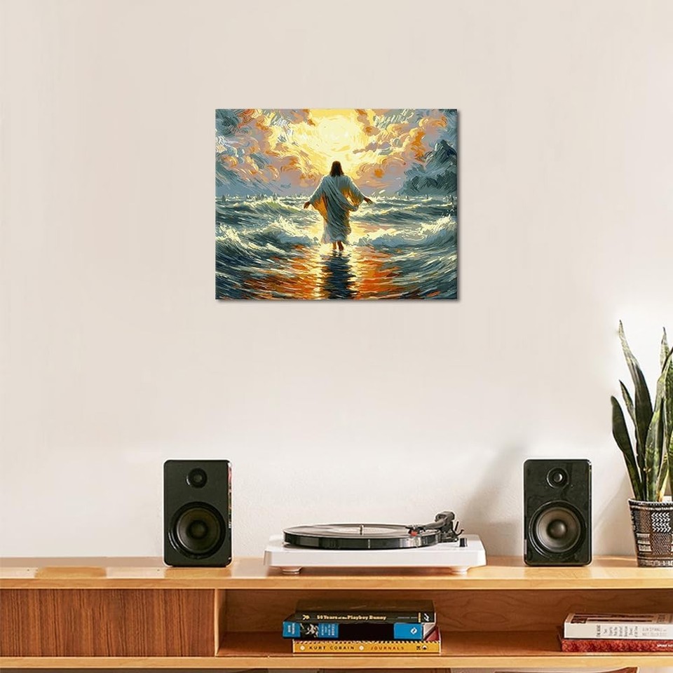 Jesus Paint by Numbers Kits Adults Religious Belief Paint by Numbers ...