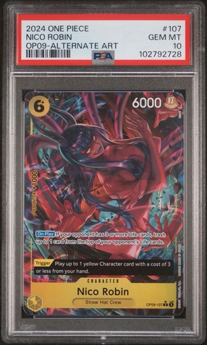 One Piece Emperors In The New World Op09-107 Nico Robin Alt Art PSA 10 ...