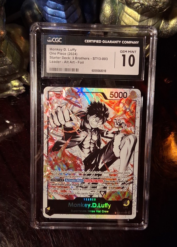 ️2024 Monkey D. Luffy ST13-003 Alt Art Leader CGC / PSA 10 ️ | eBay
