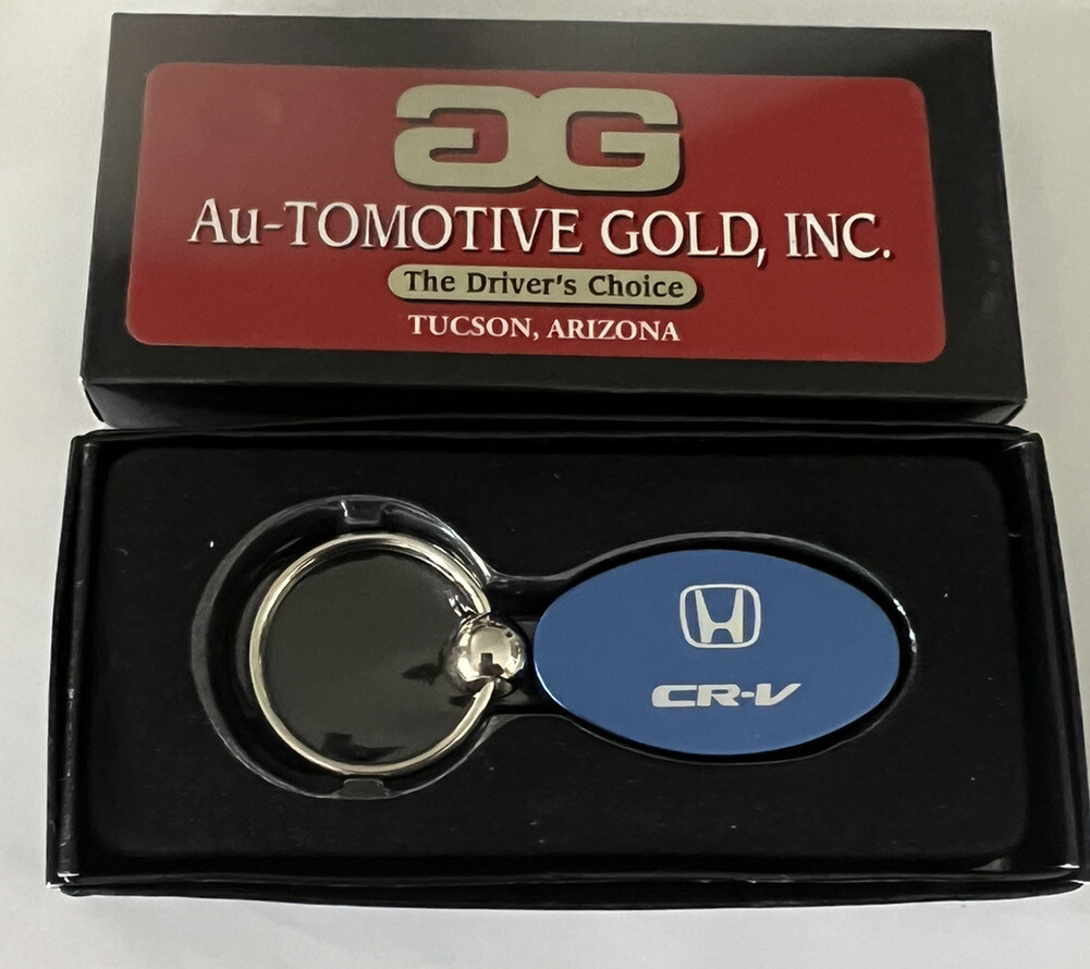 HONDA CRV Keychain & Keyring - Aluminum Metal Keychain Fob BLUE Oval | eBay