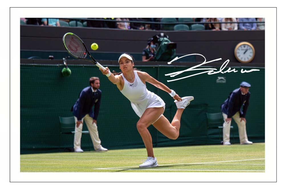 EMMA RADUCANU Signed Autograph PHOTO Fan Gift Signature Print TENNIS ...