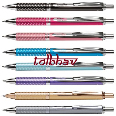 Pentel EnerGel Alloy RT Roller Ball Metal Gel Pen BL407 0.7mm Medium ...