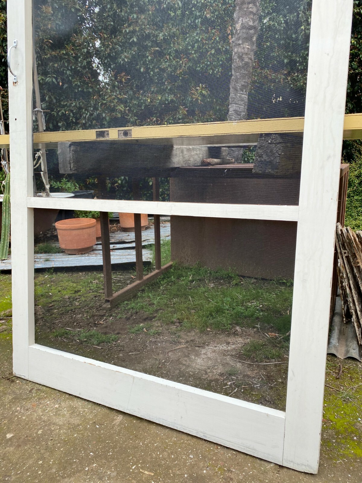 Western Red Cedar TIMBER FLYWIRE SCREEN DOOR house flyscreen fly wire ...