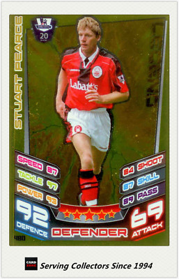 2012-13 Match Attax Legend Foil Card #480 Stuart Pearce (Nottingham ...