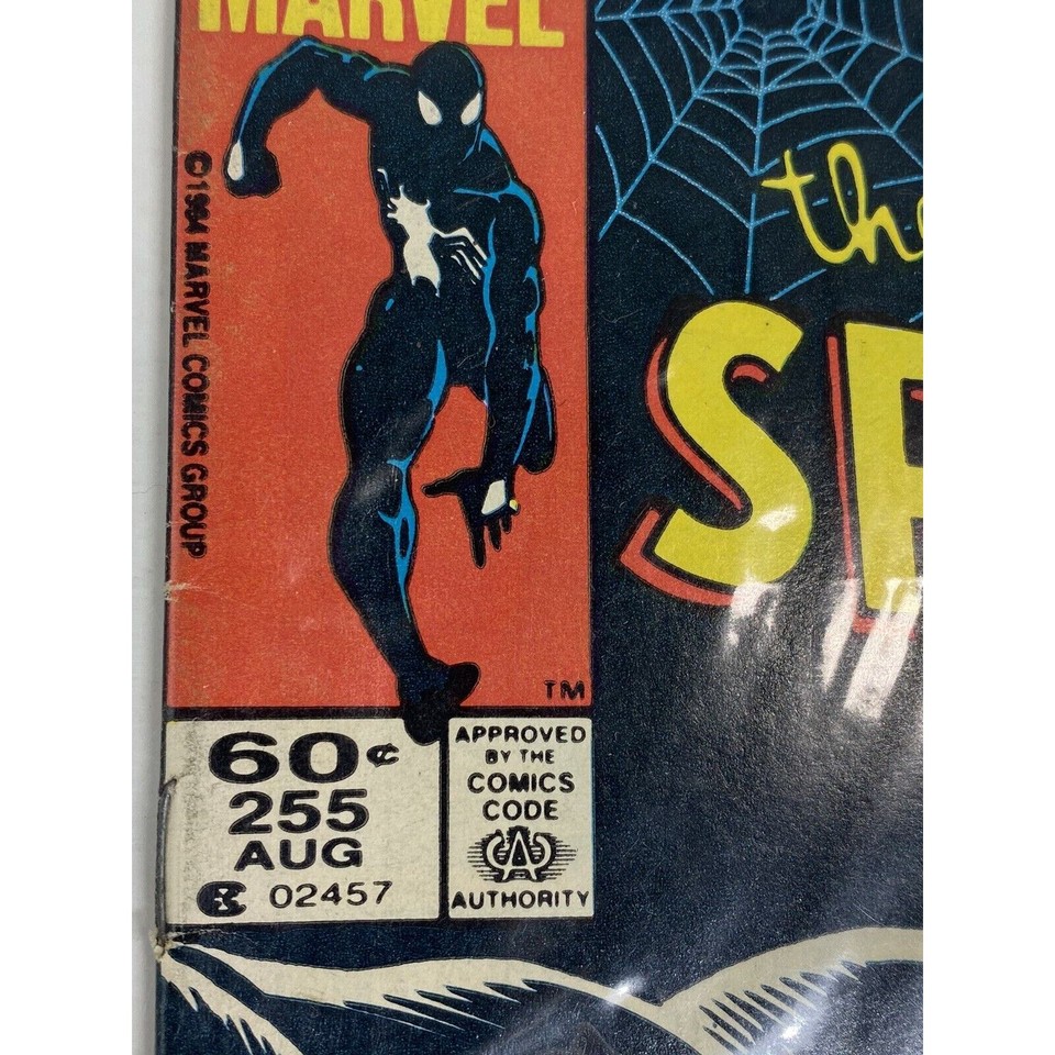 Marvel Amazing Spider-Man 1984# 255 1st Time Black Fox Vintage Comic ...