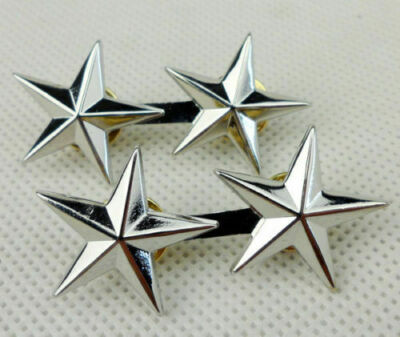 A PAIR WW2 US MILITARY ARMY TWO STARS MAJOR GENERAL RANK BADGE PIN ...