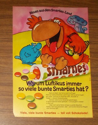 Seltene Werbung SMARTIES Land - Warum Luftikus so viele bunte Smarties ...