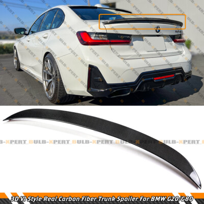 FOR 2019-2026 BMW G20 330i M340i M3 G80 3D STYLE REAL CARBON FIBER ...