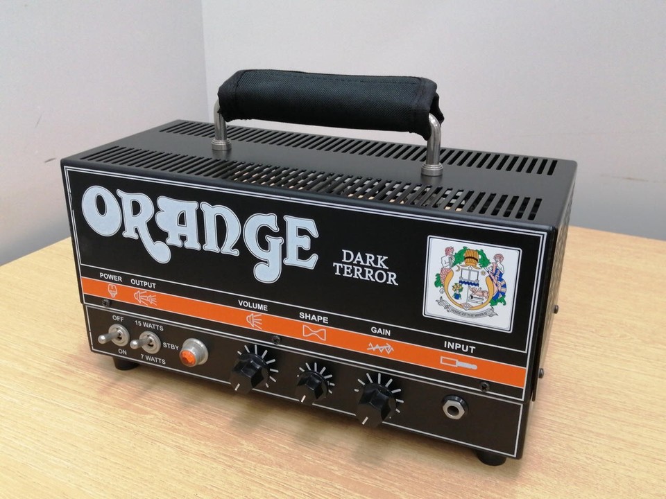 ORANGE Dark TERROR 15 WATTS 7 Watts 15W 7W GUITAR AMPLIFIER HEAD w ...