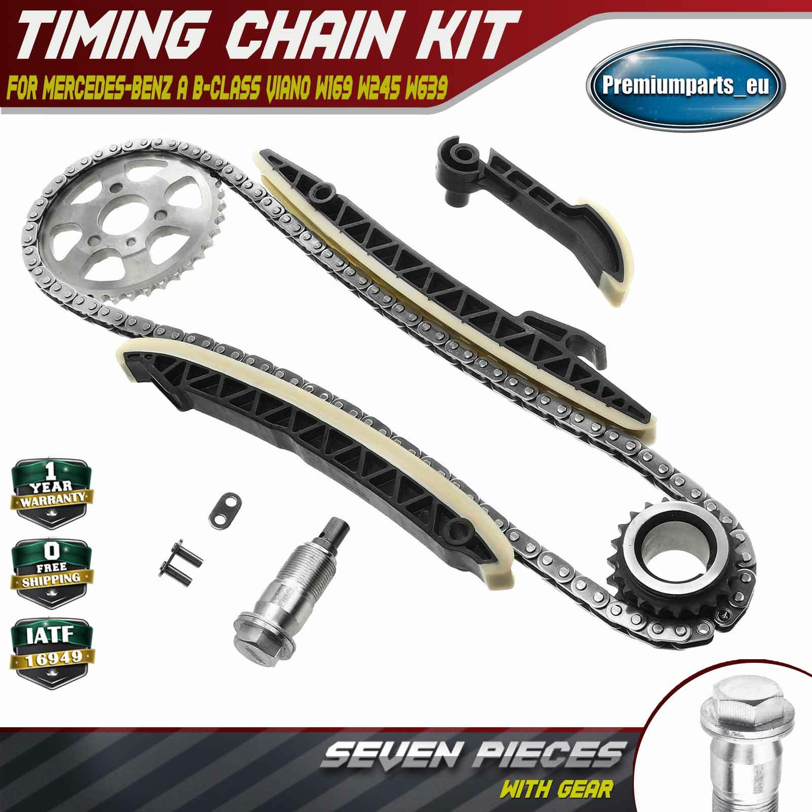 7x Timing Chain Kit for Mercedes-Benz A160 A200 B180 CDI Viano W169 ...
