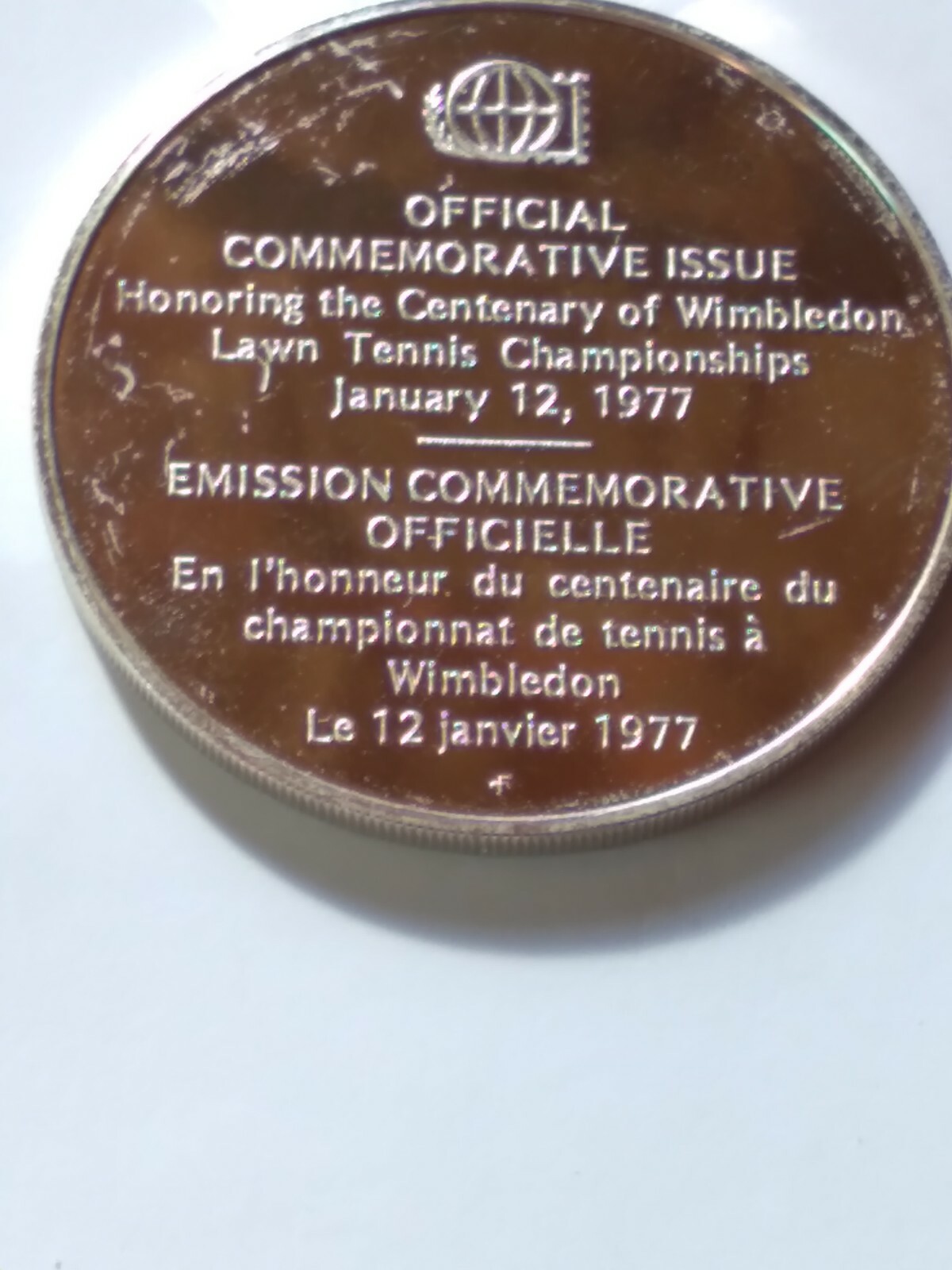 Centenary of Wimbledon 1977 Sterling Silver Coin | eBay