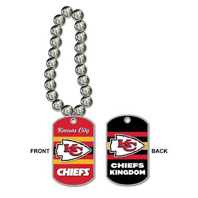 Kansas City Chiefs Jumbo Dog Tag Necklace | eBay