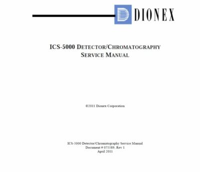 Dionex ICS-5000 DETECTOR/CHROMATOGRAPHY SERVICE MANUAL | eBay