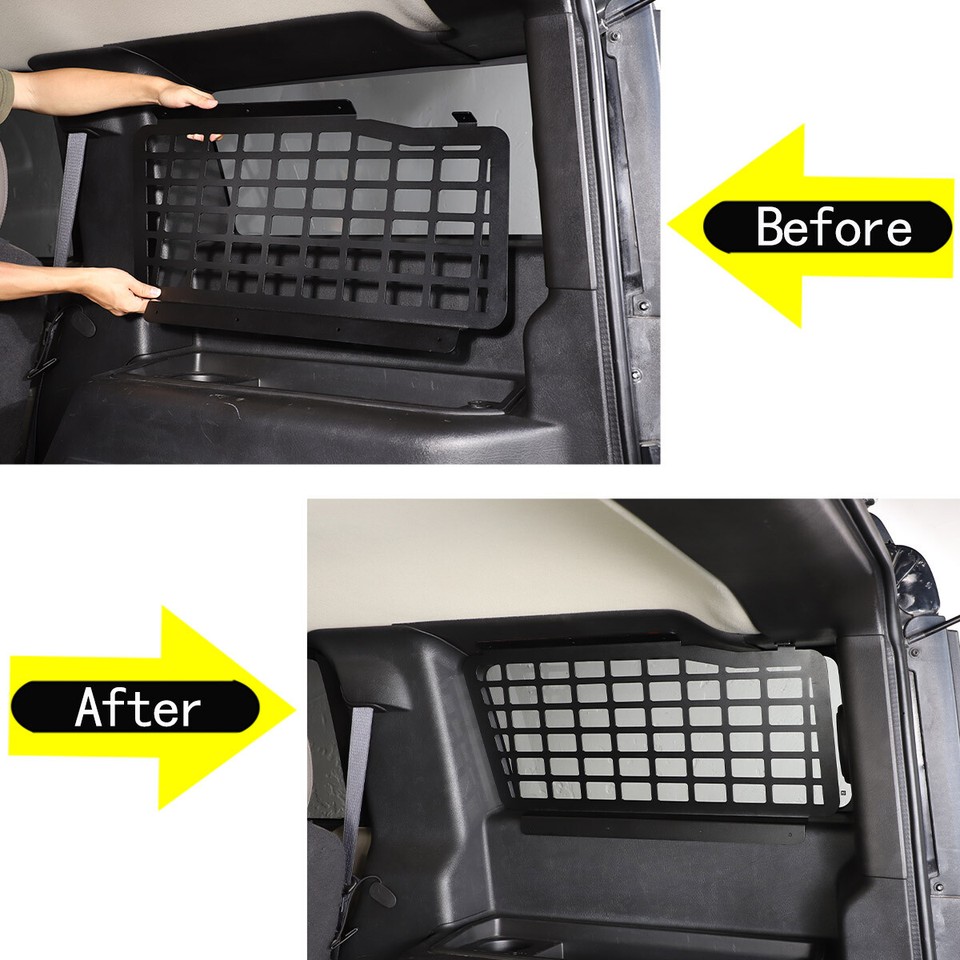 Alloy Car Trunk Window Molle Panel Bag Hang Bracket Kit For Humme-r H2 ...