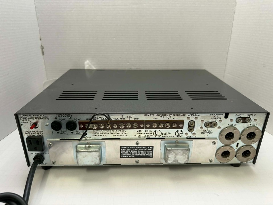 BOGEN Acousta-Master CT-35 Solid State Amplifier | eBay