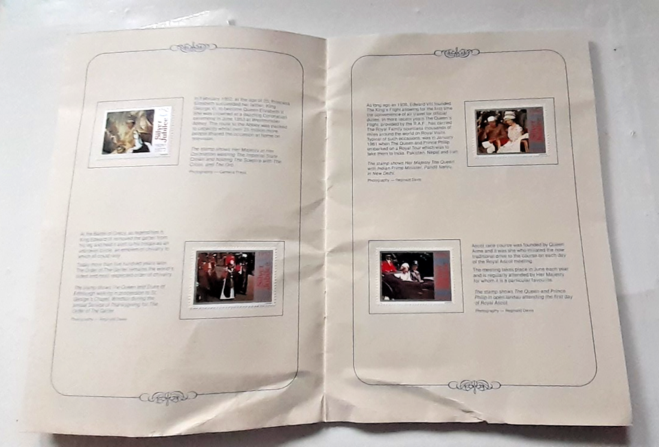 Vintage 1977 The Queens Silver Jubilee set of Stamps in Presentation ...