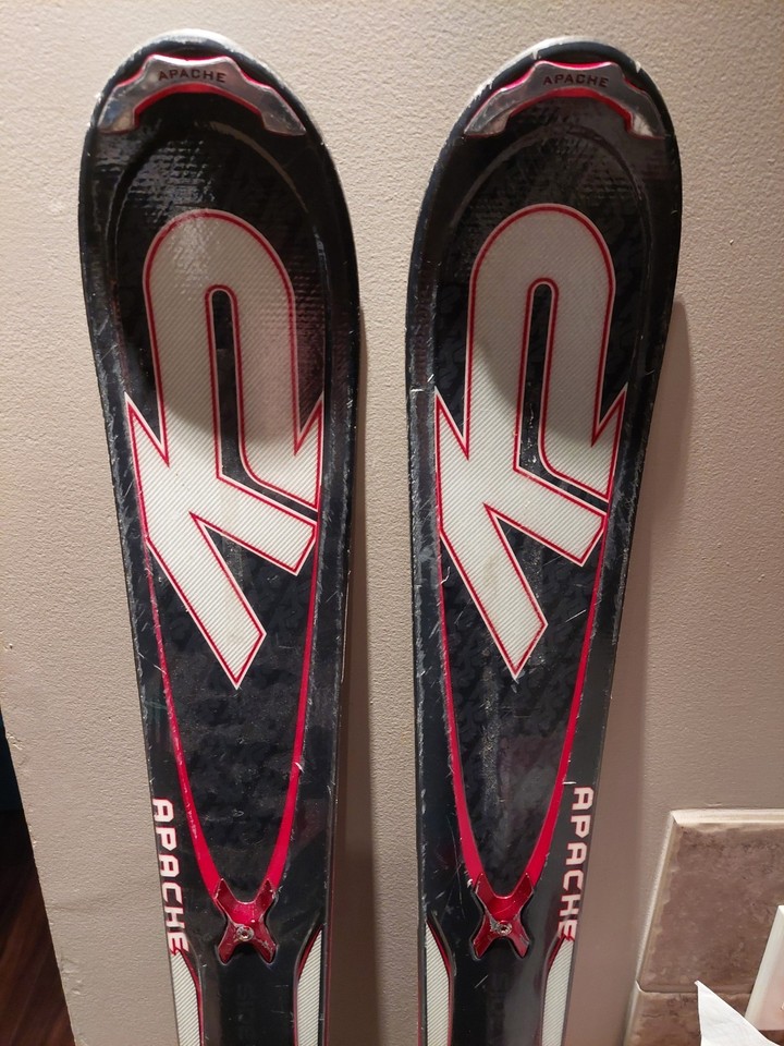 K2 Apache Sidewinder 170CM Adult All Mountain Skis W/ Marker MOD 10.0 ...