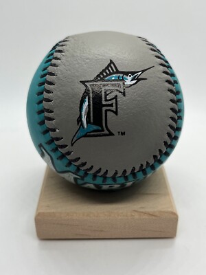 Florida Marlins Spinneybeck Leather Baseball 1994 Souvenir Collectible ...