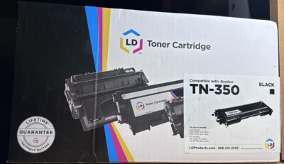 Two LD Toner Cartridge TN-350 LD Compatible With Brother - Black | eBay