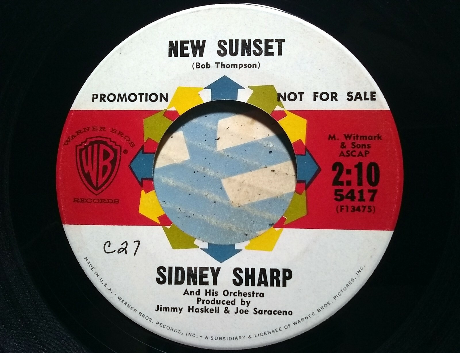 Sidney Sharp - New Sunset / Conquest - Warner Bros. 5417 - Promo !! | eBay